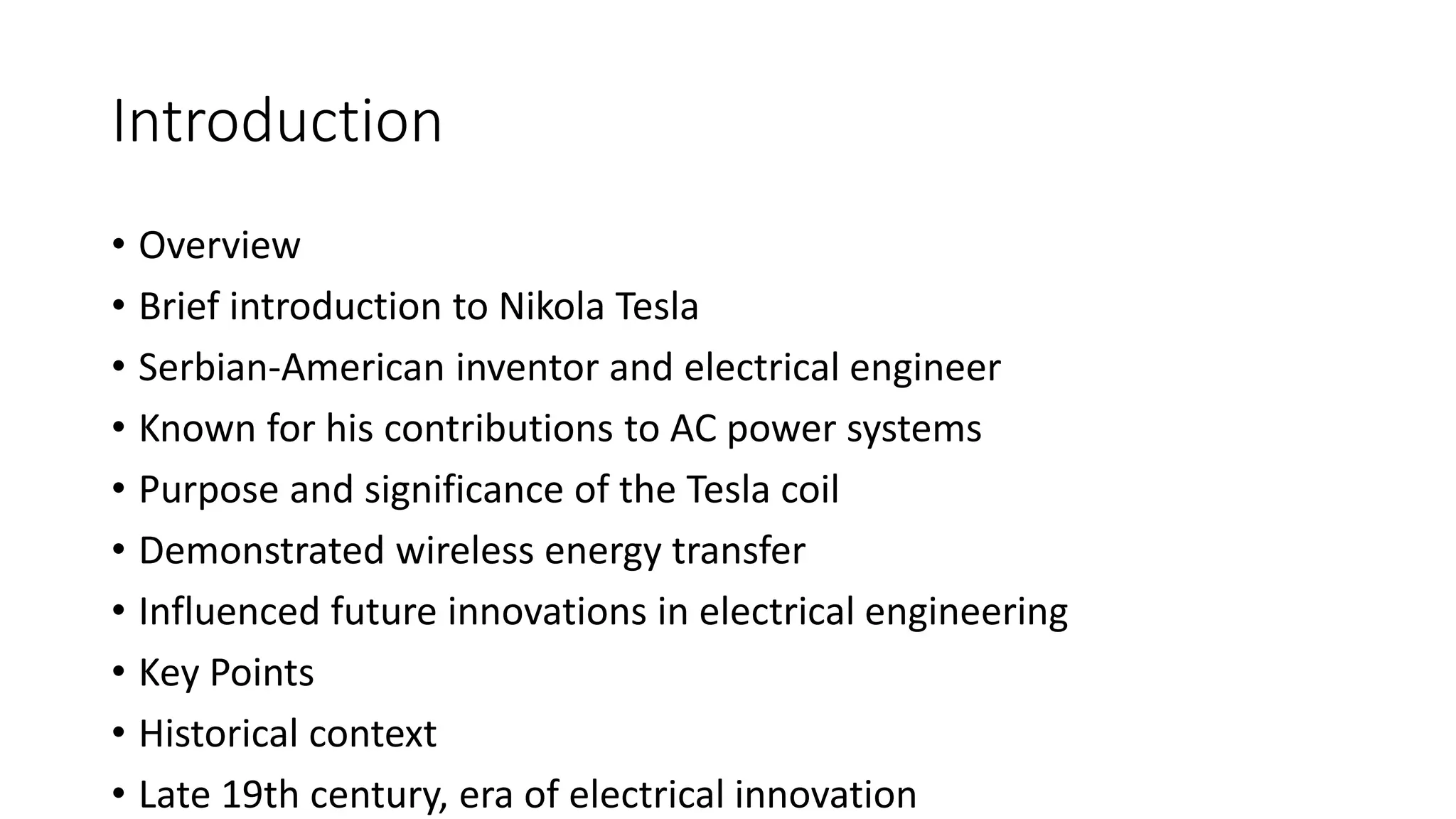 TESLA COIL INFORMATION AND SCIENCE BEHIND TESLA COIL | PPTX