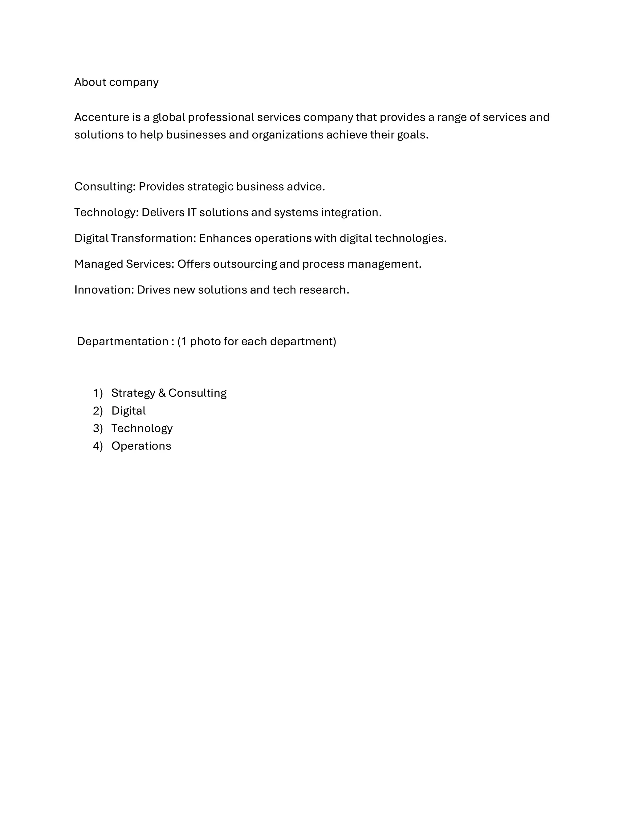 Accenture : a overview about the company | PDF