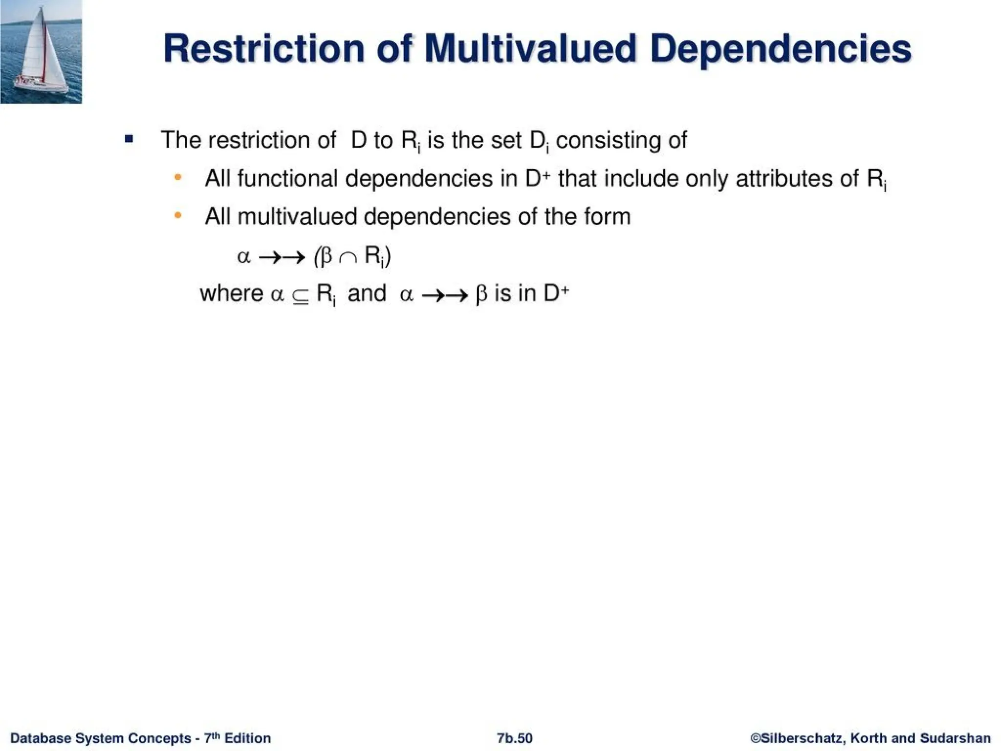 Normalization - Chapter 7b - Database System Concepts | PPT | Free Download