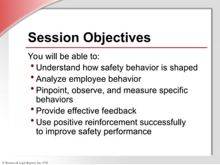 Behavior based safety techniques for leadership | PPT