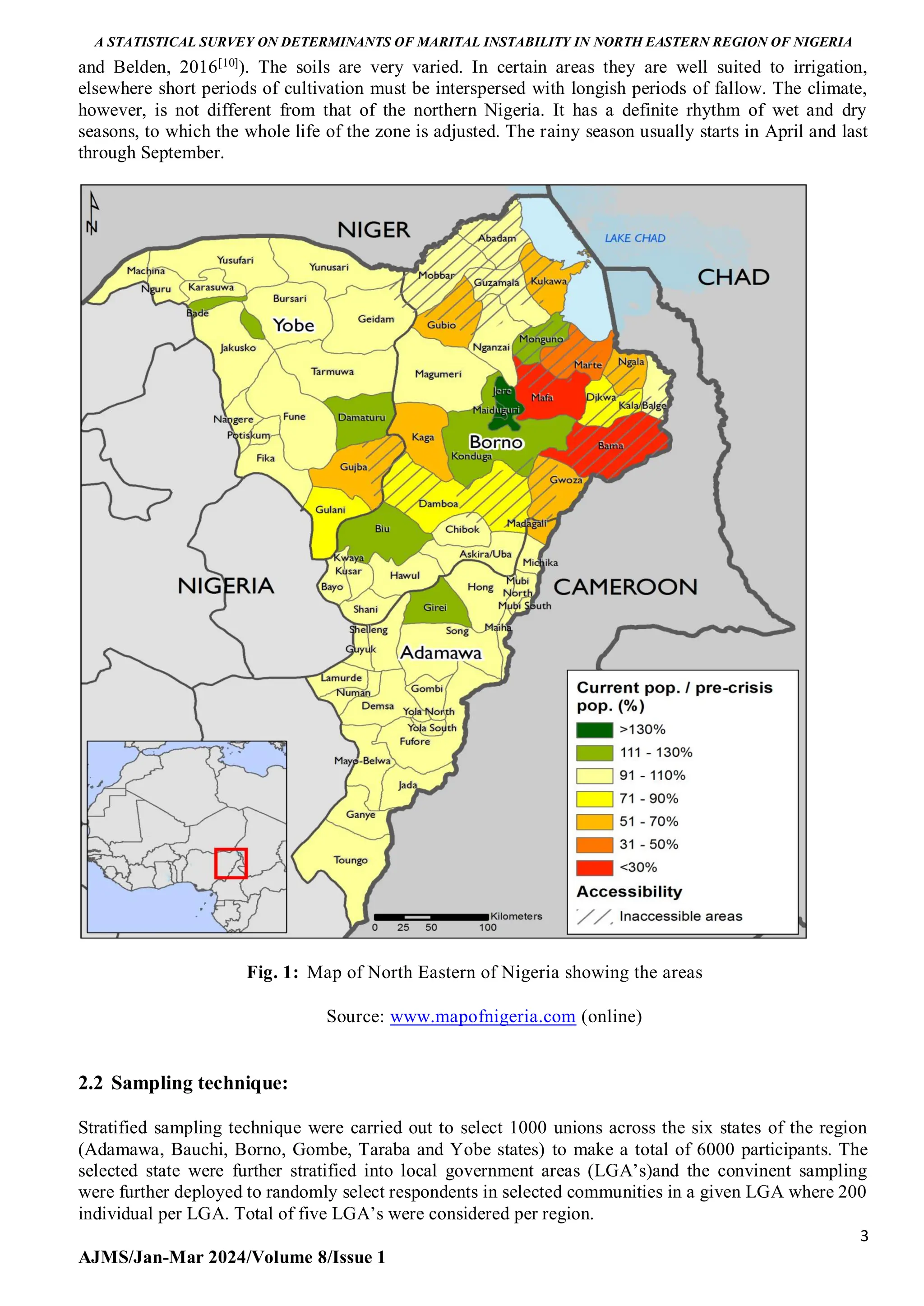 A STATISTICAL SURVEY ON DETERMINANTS OF MARITAL INSTABILITY IN NORTH ...