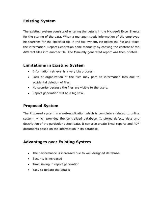 Document defect tracking for improving product quality and productivity ...