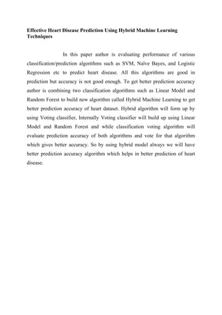 DOCUMENT-Effective Heart Disease Prediction Using Hybrid Machine Learning Techniques.docx