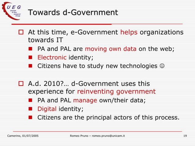 Document Exchange Methodology for Collaborative Work in eGovernment | PPT