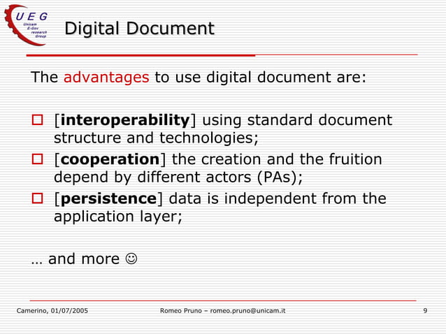 Document Exchange Methodology for Collaborative Work in eGovernment | PPT