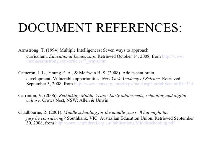 Document & Image References