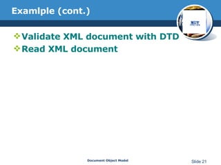Document Object Model | PPT
