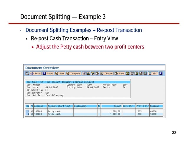 Document splitting-in-new-general-ledger | PDF | Desktop Publishing | Computer Software and ...