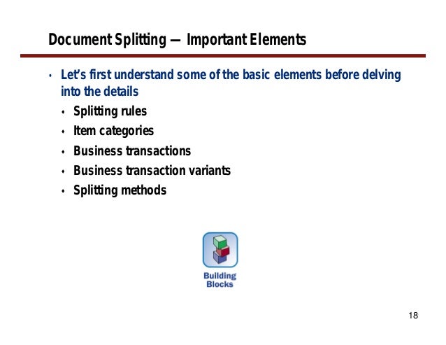 Document splitting-in-new-general-ledger