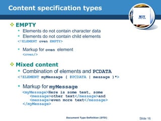 Document Type Definition | PPT