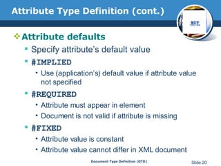 Document Type Definition | PPT