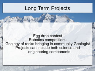 Long Terms Projects | PPT | Free Download