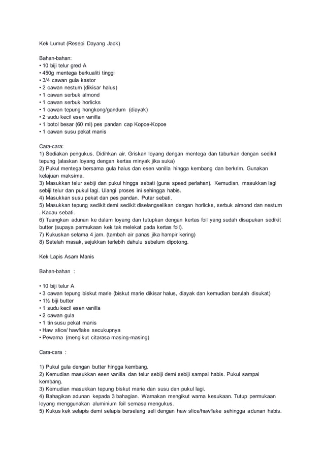 buku resepi koleksi fb | PDF