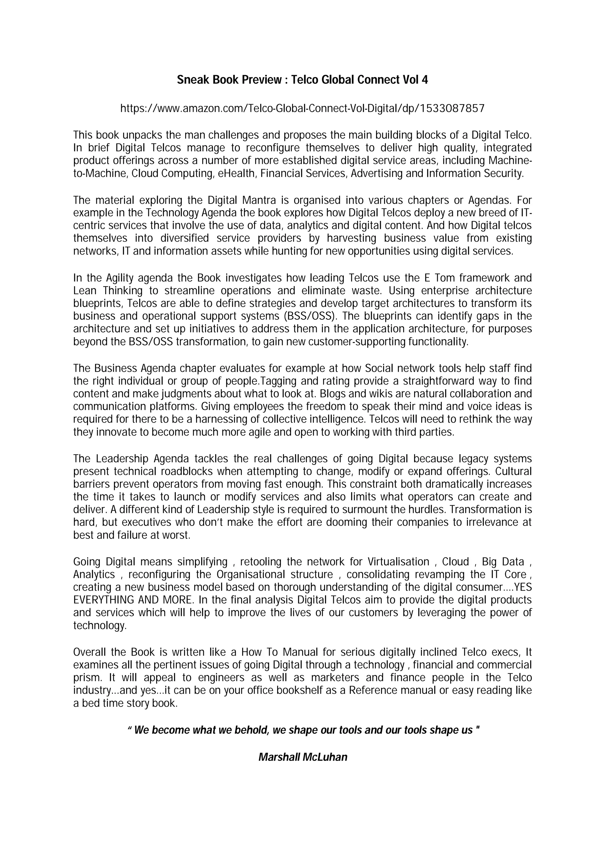 Book Preview : Telco Global Connect Vol 4 | PDF