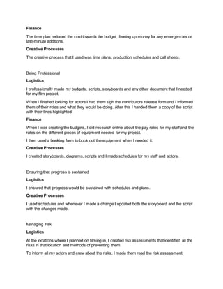 Script for powerpoint learning aim d | PDF