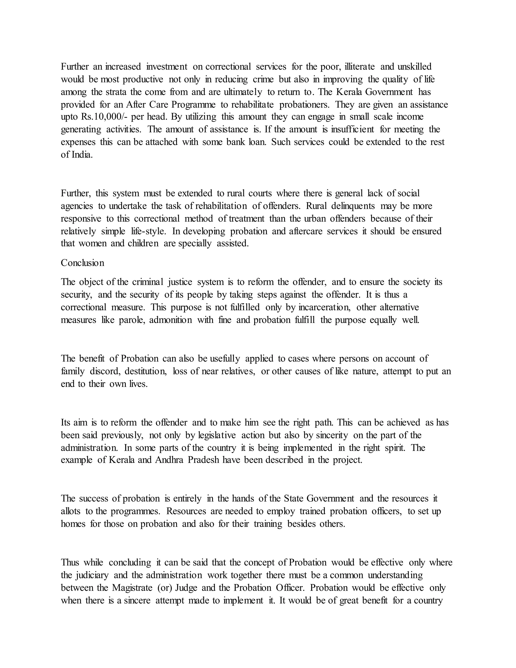 provation of offender act and crpc | DOCX