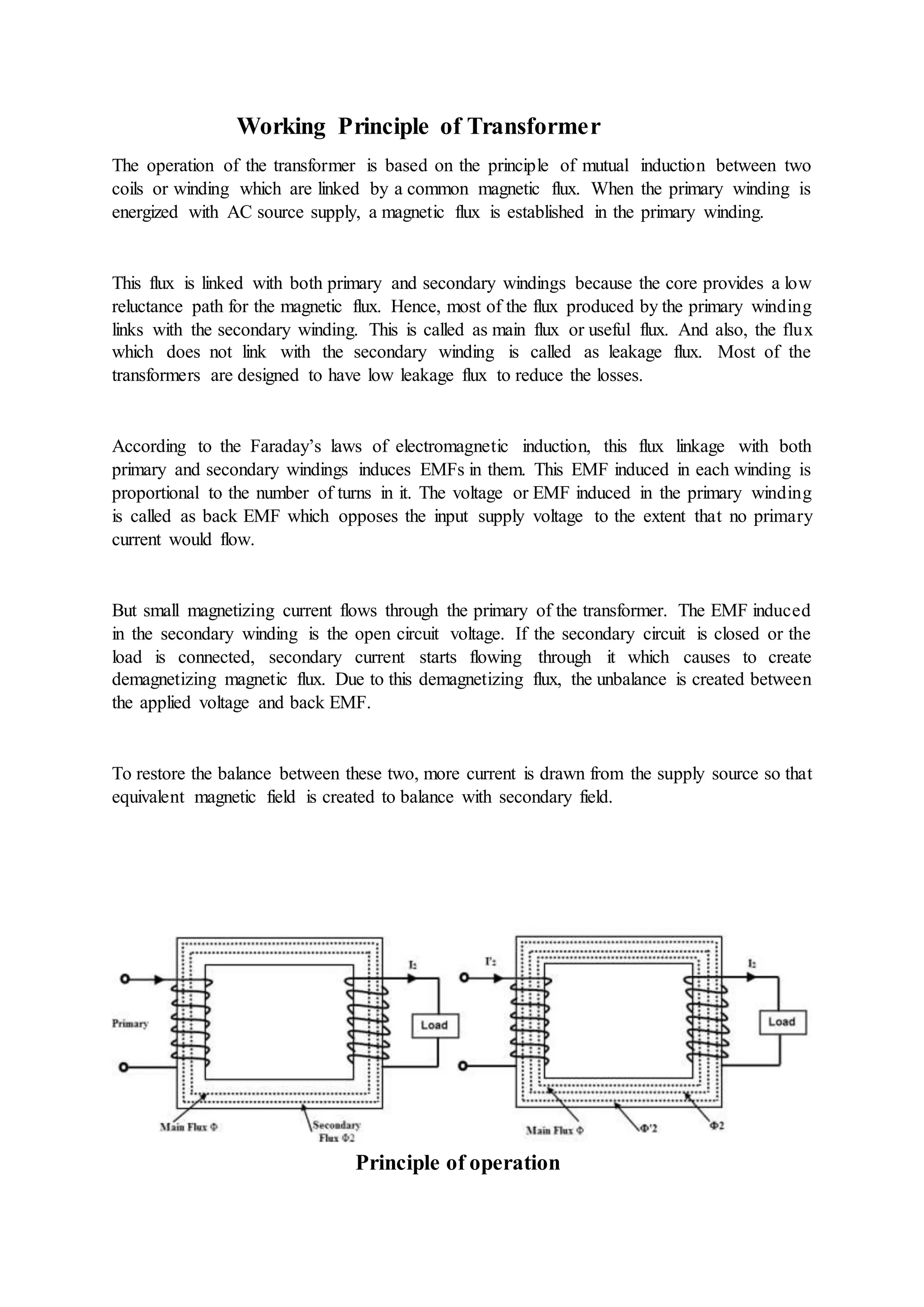 Presentation report of transformer | DOCX