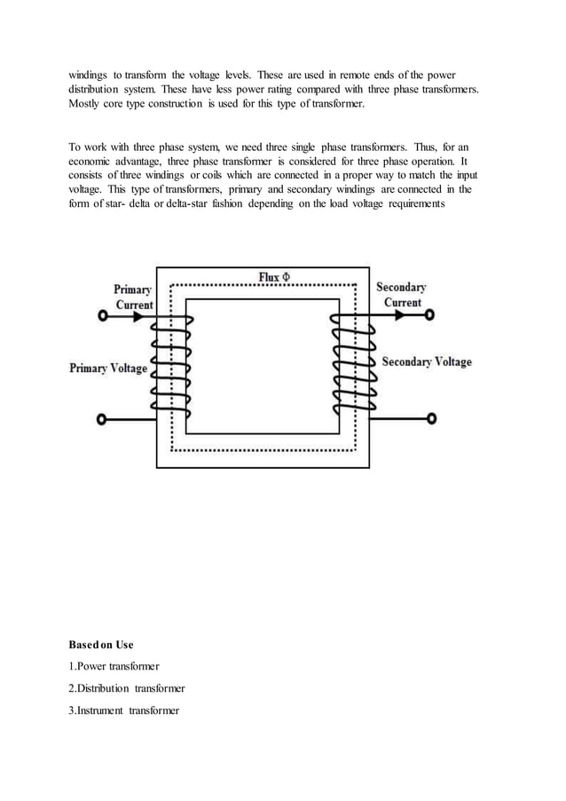 Presentation report of transformer | DOCX