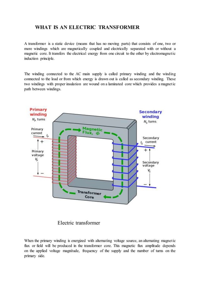 Presentation report of transformer | DOCX