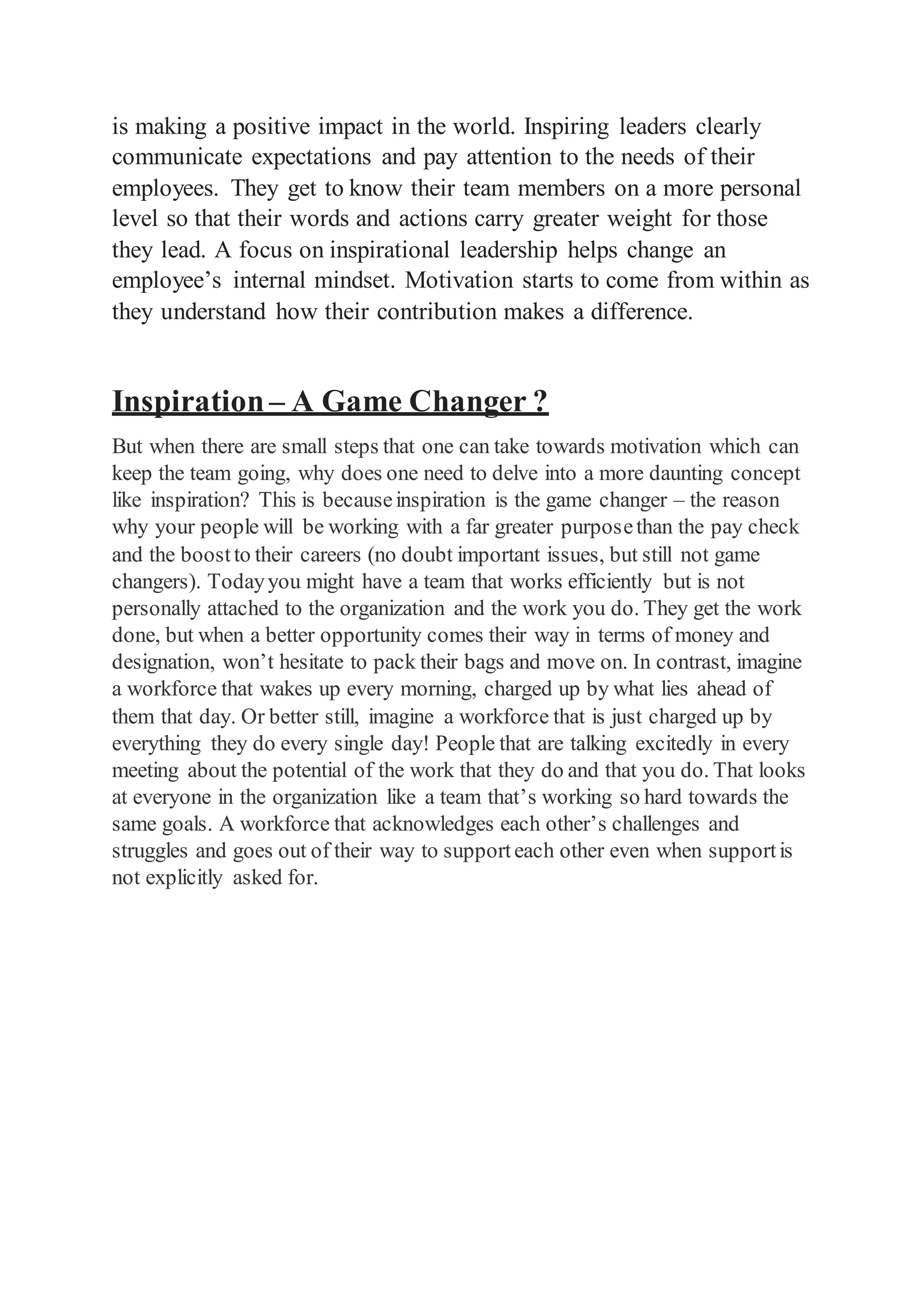 Inspire to Get Inspired At Work | DOCX