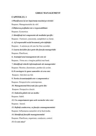 Intrebări management | PDF