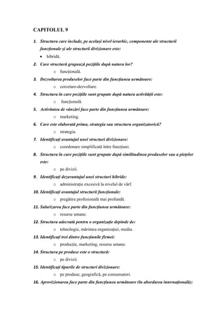 Intrebări management | PDF