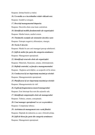 Intrebări management | PDF