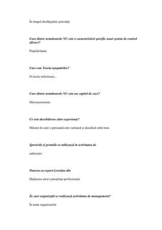 Intrebări management | PDF