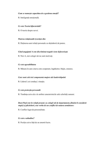 Intrebări management | PDF