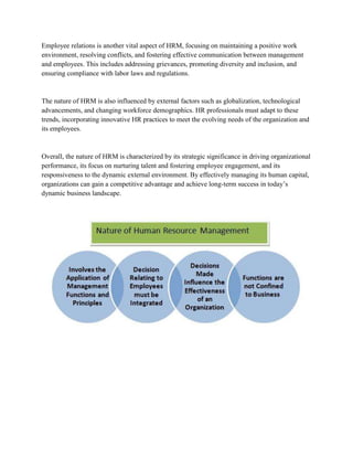 Human resource management project in detail | DOCX