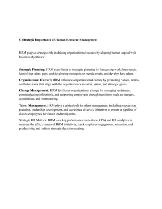 Human resource management project in detail | DOCX