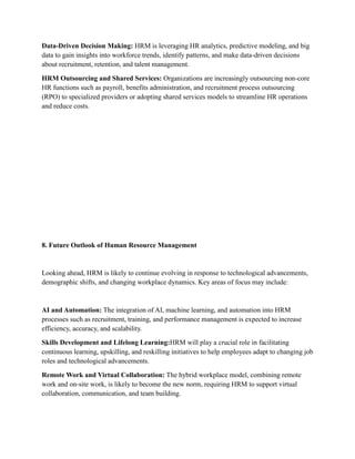 Human resource management project in detail | DOCX