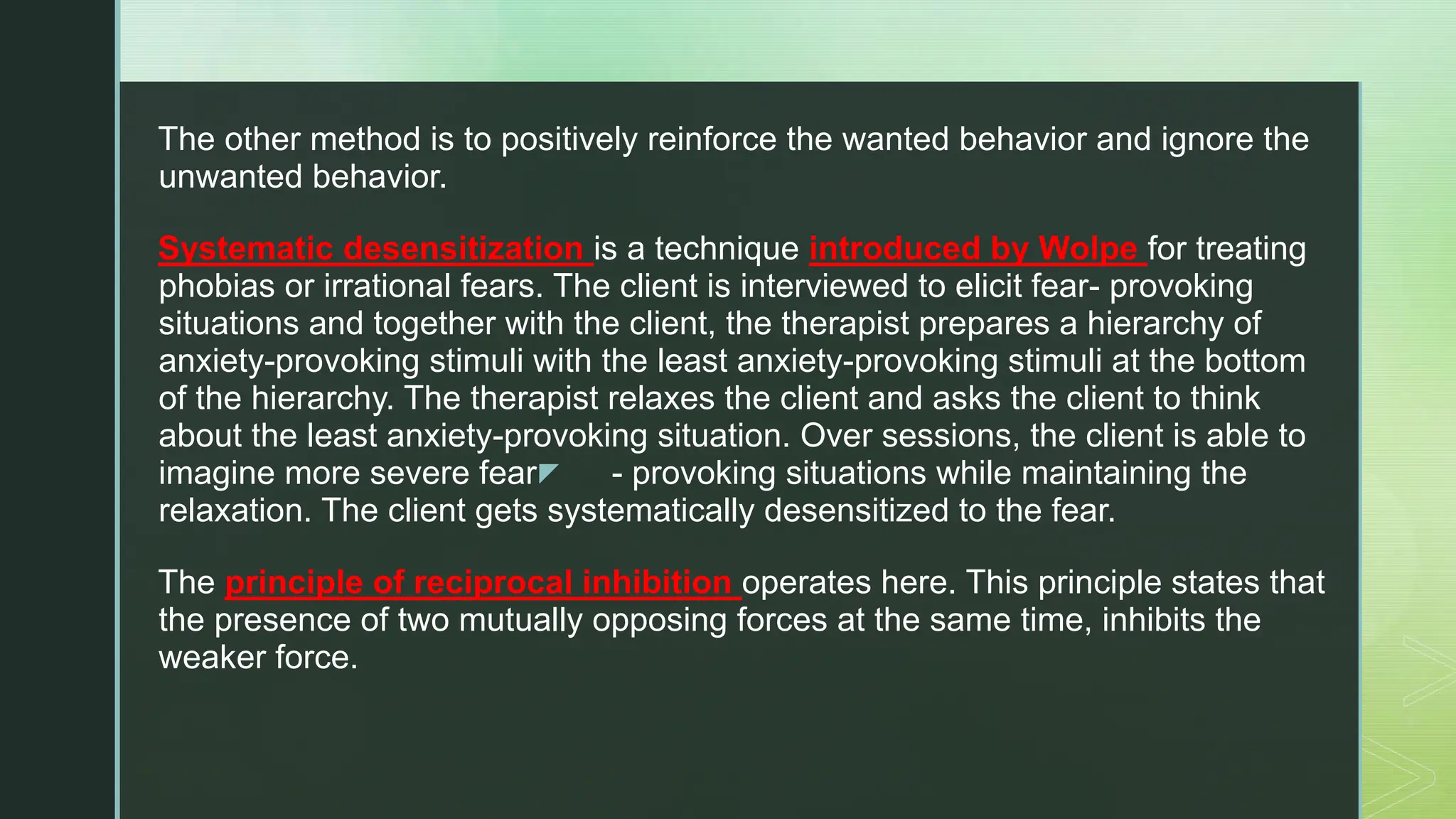 Therapeutic approach clinical Psychology | DOCX