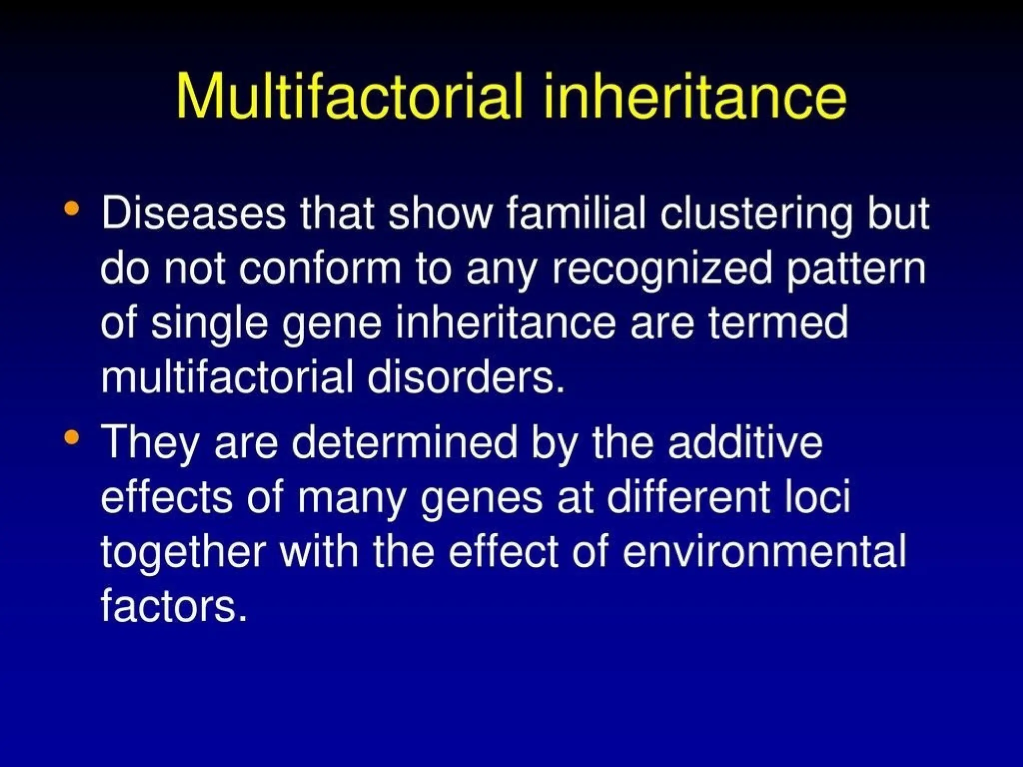 multifactorial disease in medical genetics | PPTX