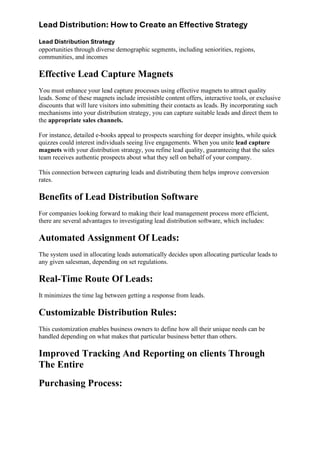 b2b lead generation and appointment setting services | PDF