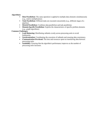 Data analysis and algorithm analysis presentation | DOCX