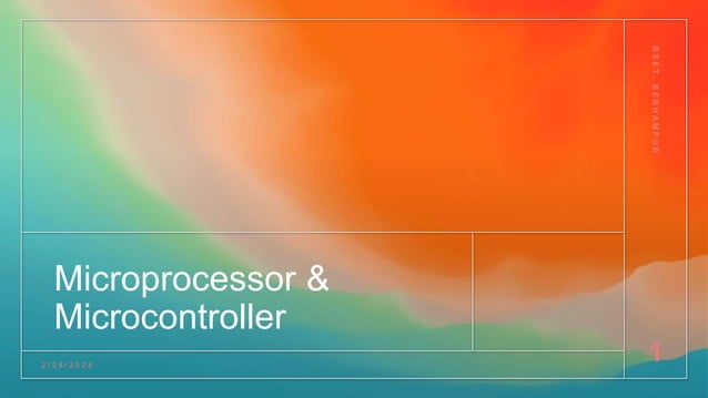 MICROPROCESSOR AND MICROCONTROLLER FOR SEMINAR POWERPOINT | PPTX