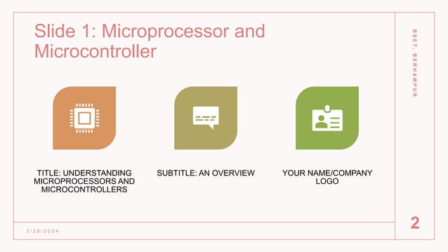 MICROPROCESSOR AND MICROCONTROLLER FOR SEMINAR POWERPOINT | PPTX