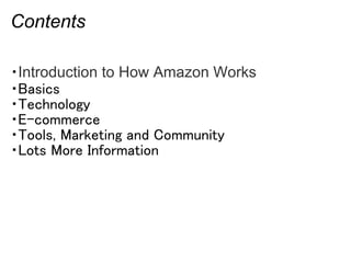 How amazon works | PPT