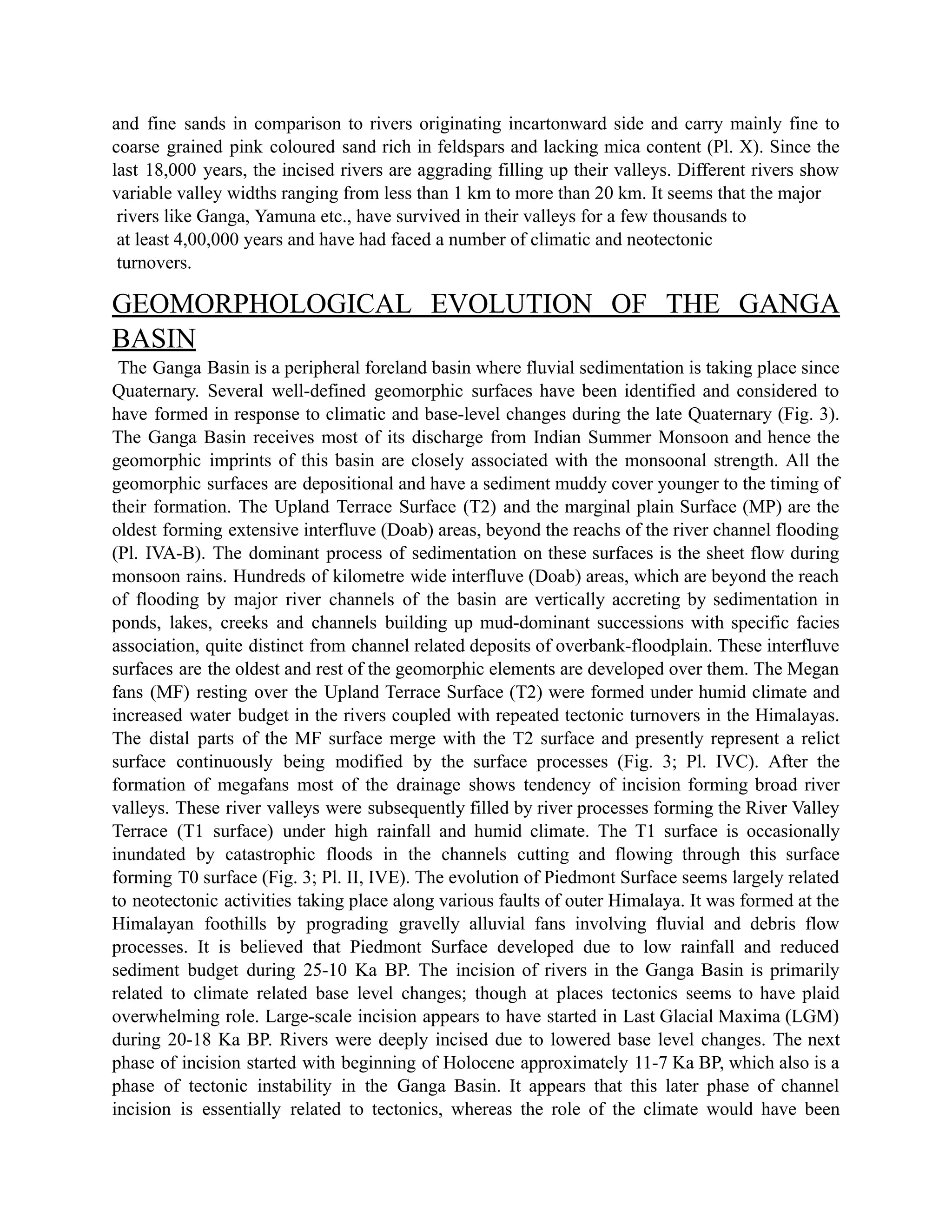 geomorphology of ganga basin | PDF