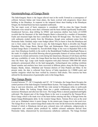 geomorphology of ganga basin | PDF