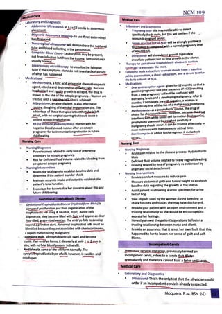 MCN 109 Maternal and Child Care Framework | PDF