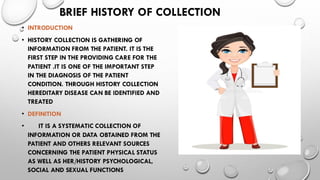 Clinical laboratory Technology -Assesment of patient history and brief ...
