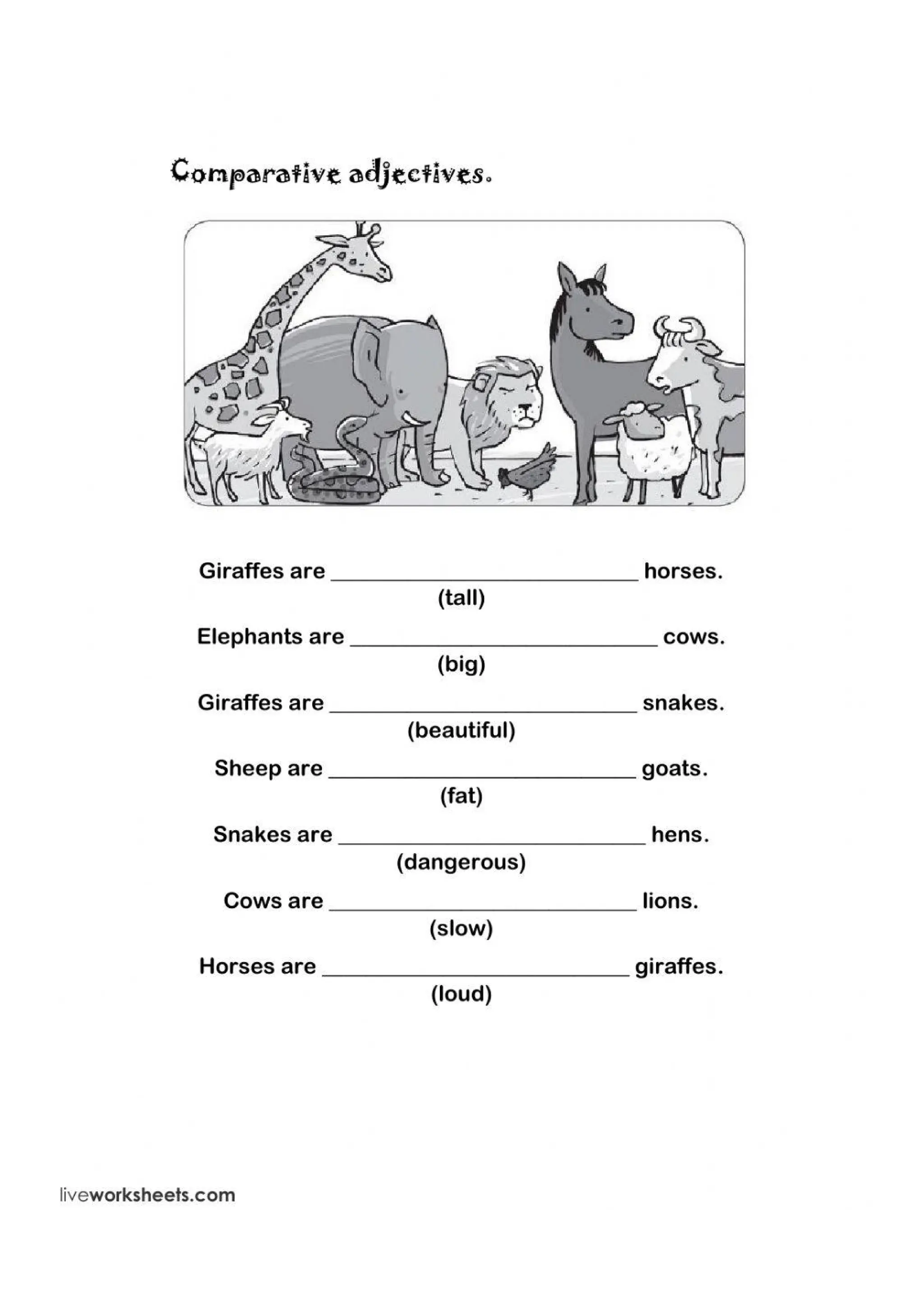 Superlatives forms practice for students | PDF