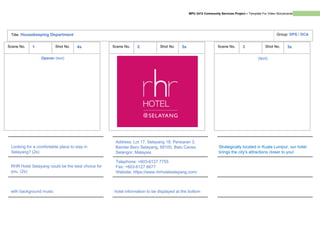 Storyboard Template: Storyline of Commercial Video | PDF