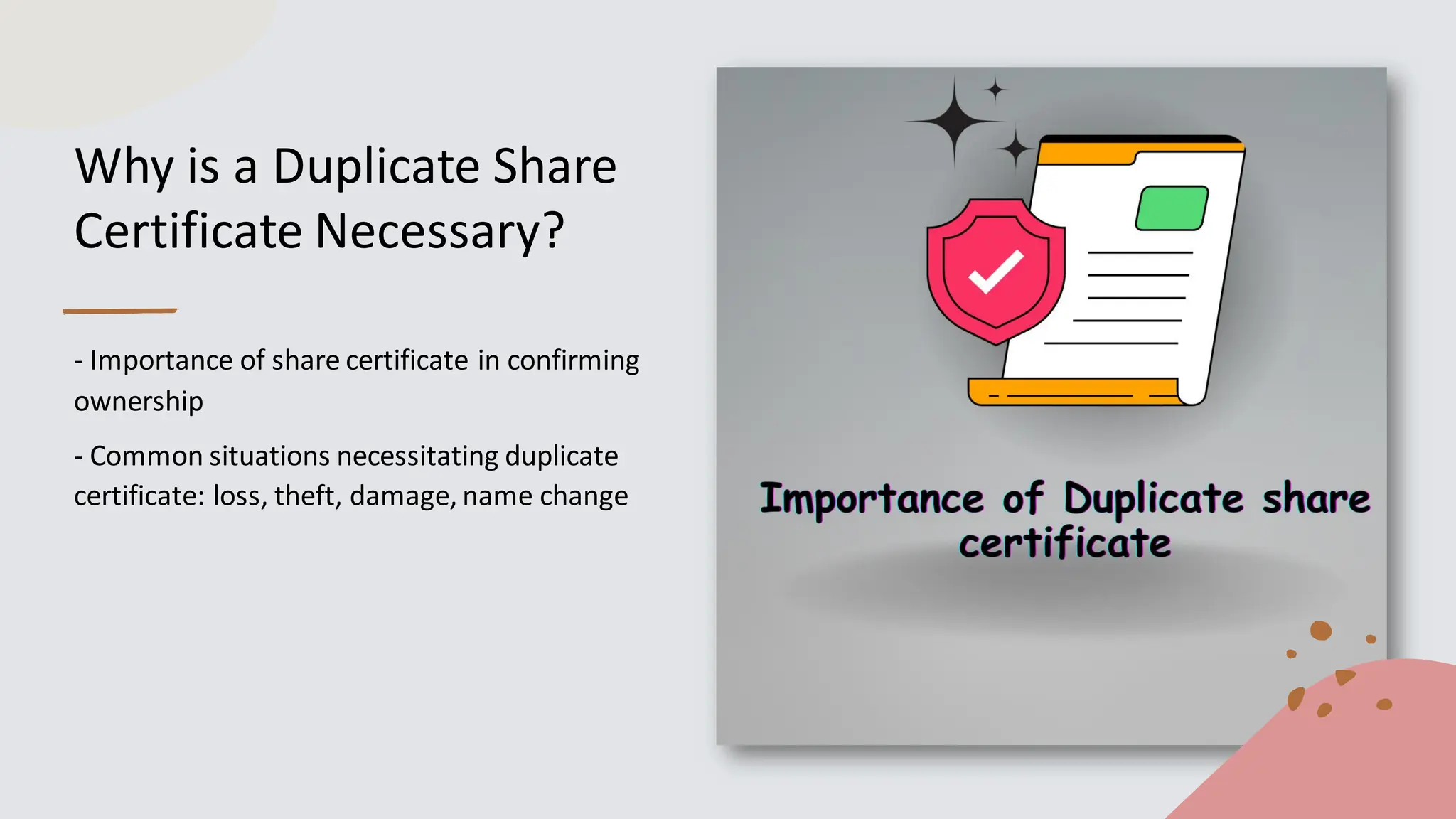 Guide to Obtaining a Duplicate Share Certificate: Step-by-Step Procedure | PDF