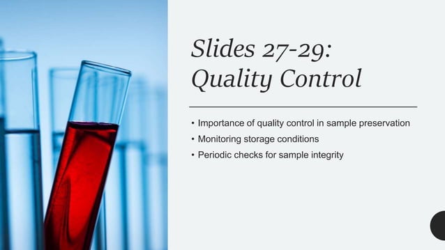 Biological sample collection and preservation | PPTX