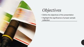 Biological sample collection and preservation | PPTX