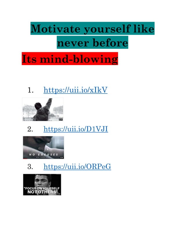 Motivational | PDF