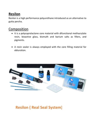 Obturating Material | DOCX